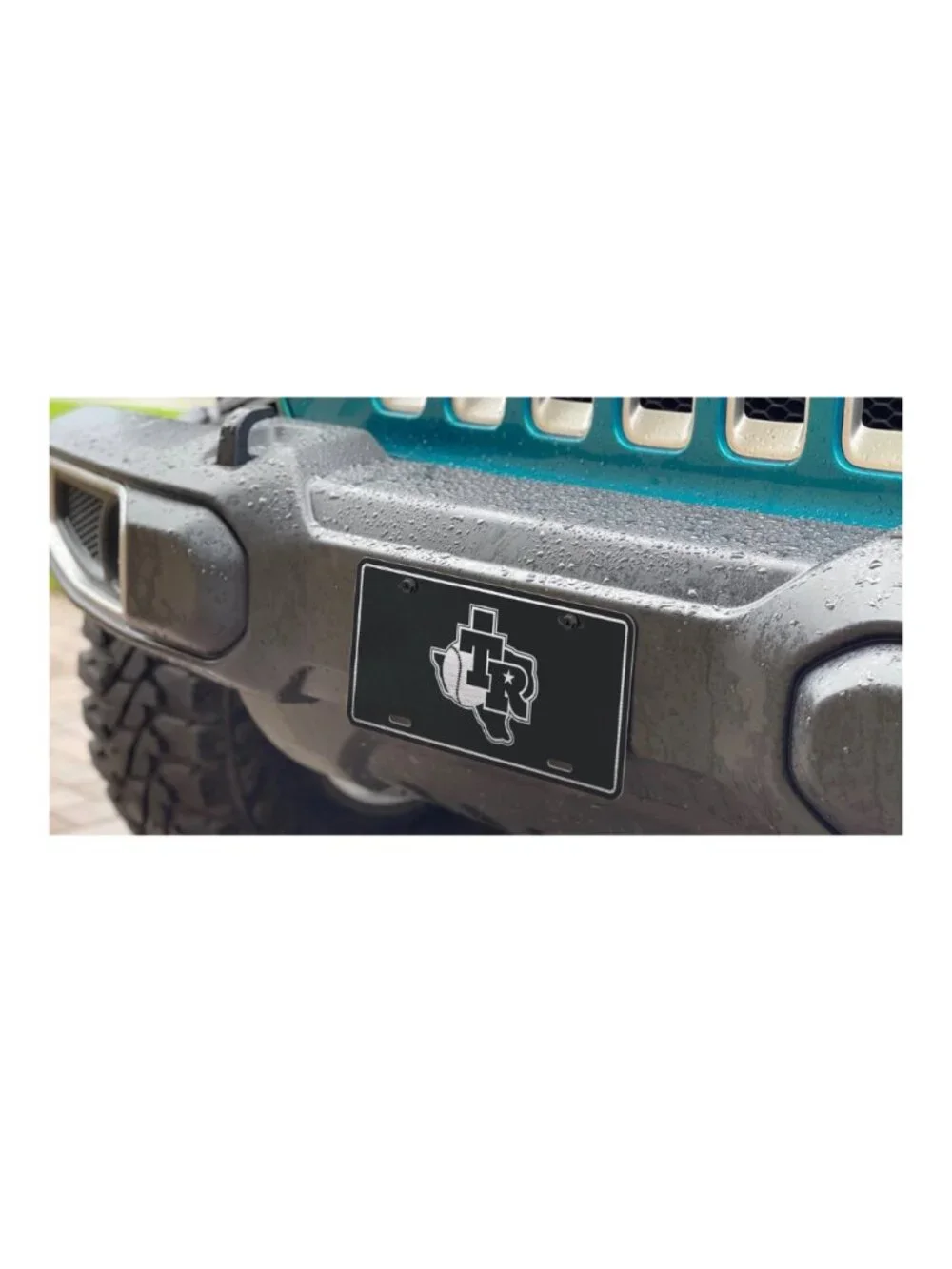 Accents | Texas Rangers Black Over Brushed Aluminum License Plate Tag ...